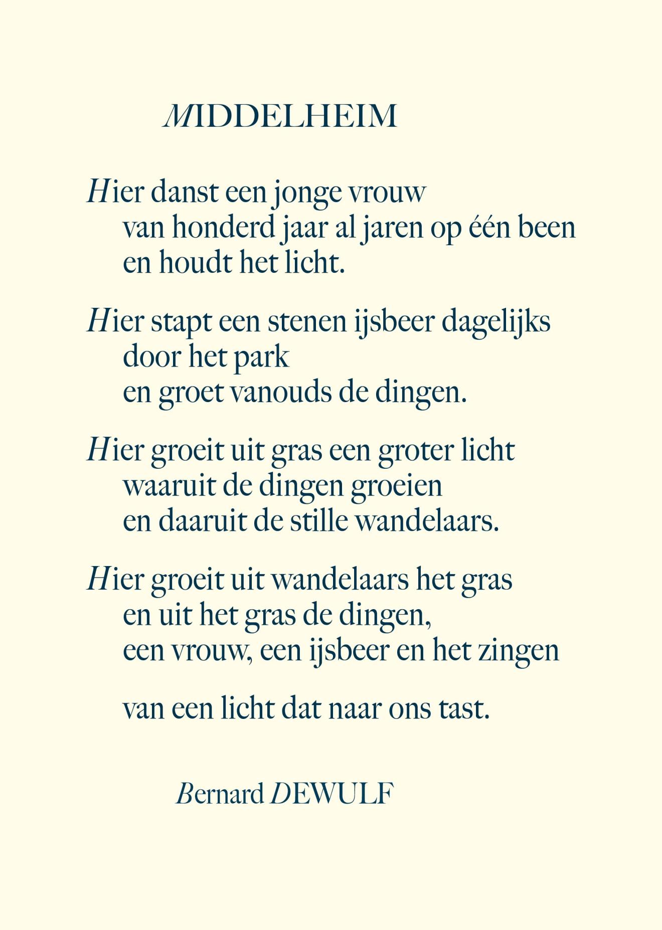 Stadsdichters | Middelheim